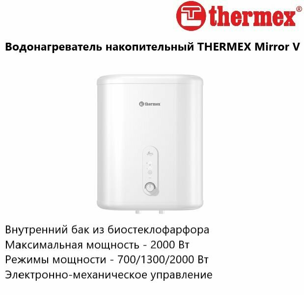 Водонагреватель накопительный THERMEX Mirror V