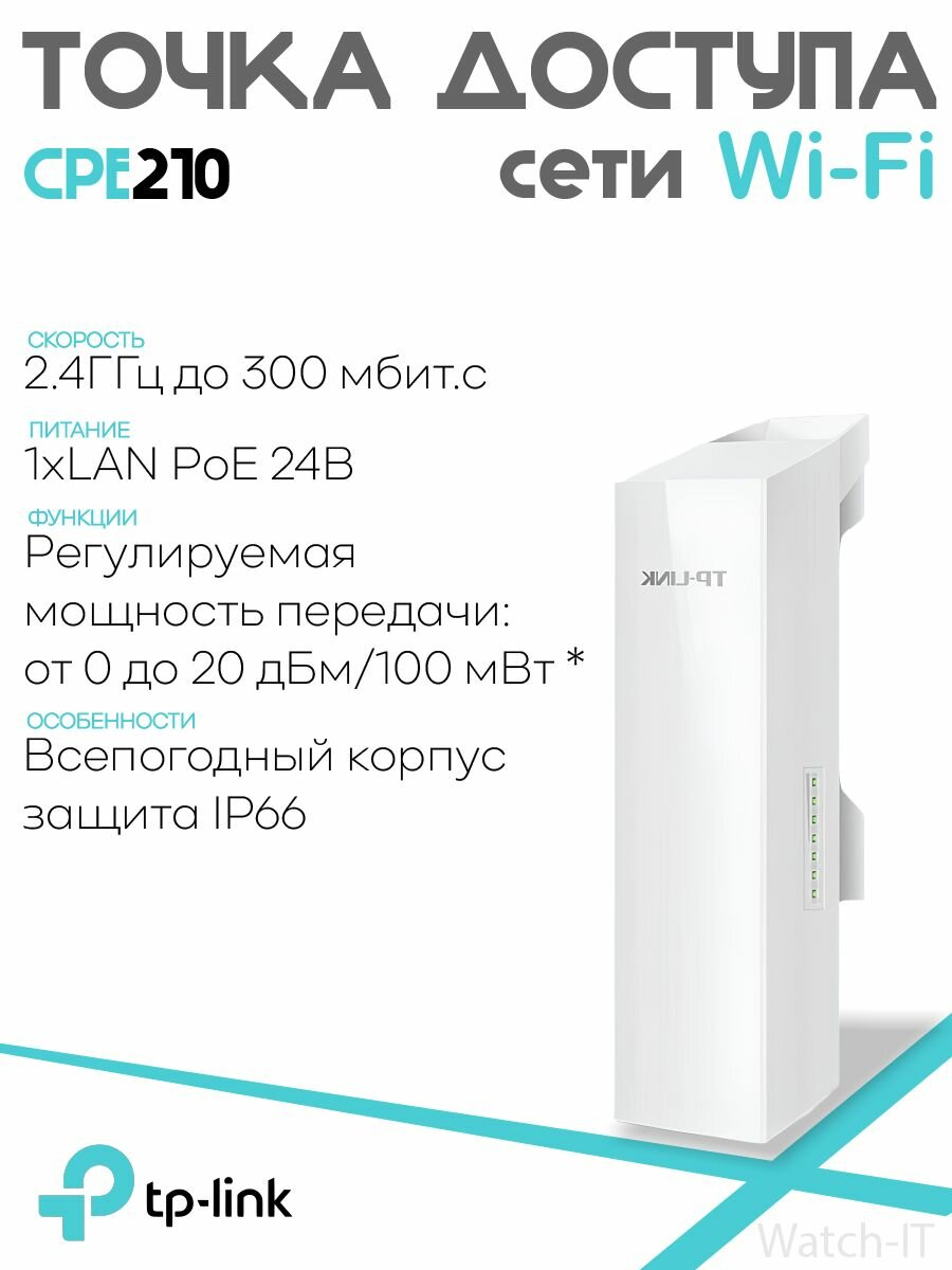 TP-Link CPE210 наружная беспроводная точка доступа