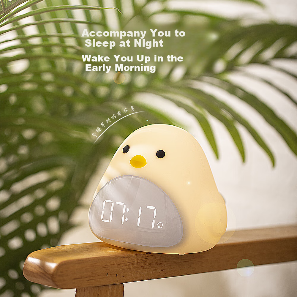Будильник BANDIAN Time Bird для студентов с дисплеем температуры LED ночник Цвет：Time Bird Третья Генерация