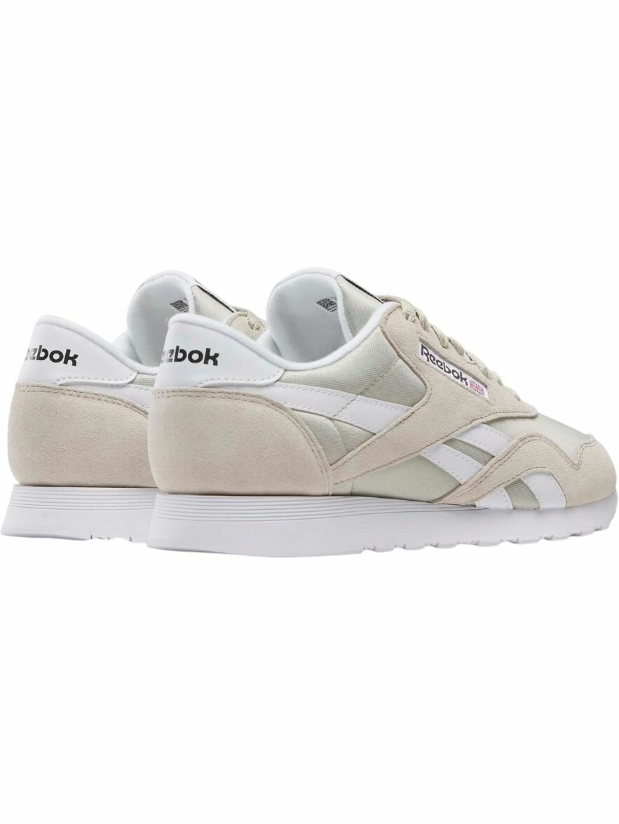 Кроссовки Reebok Classic Nylon, полнота F, размер 6 US, бежевый/белый — фото 1