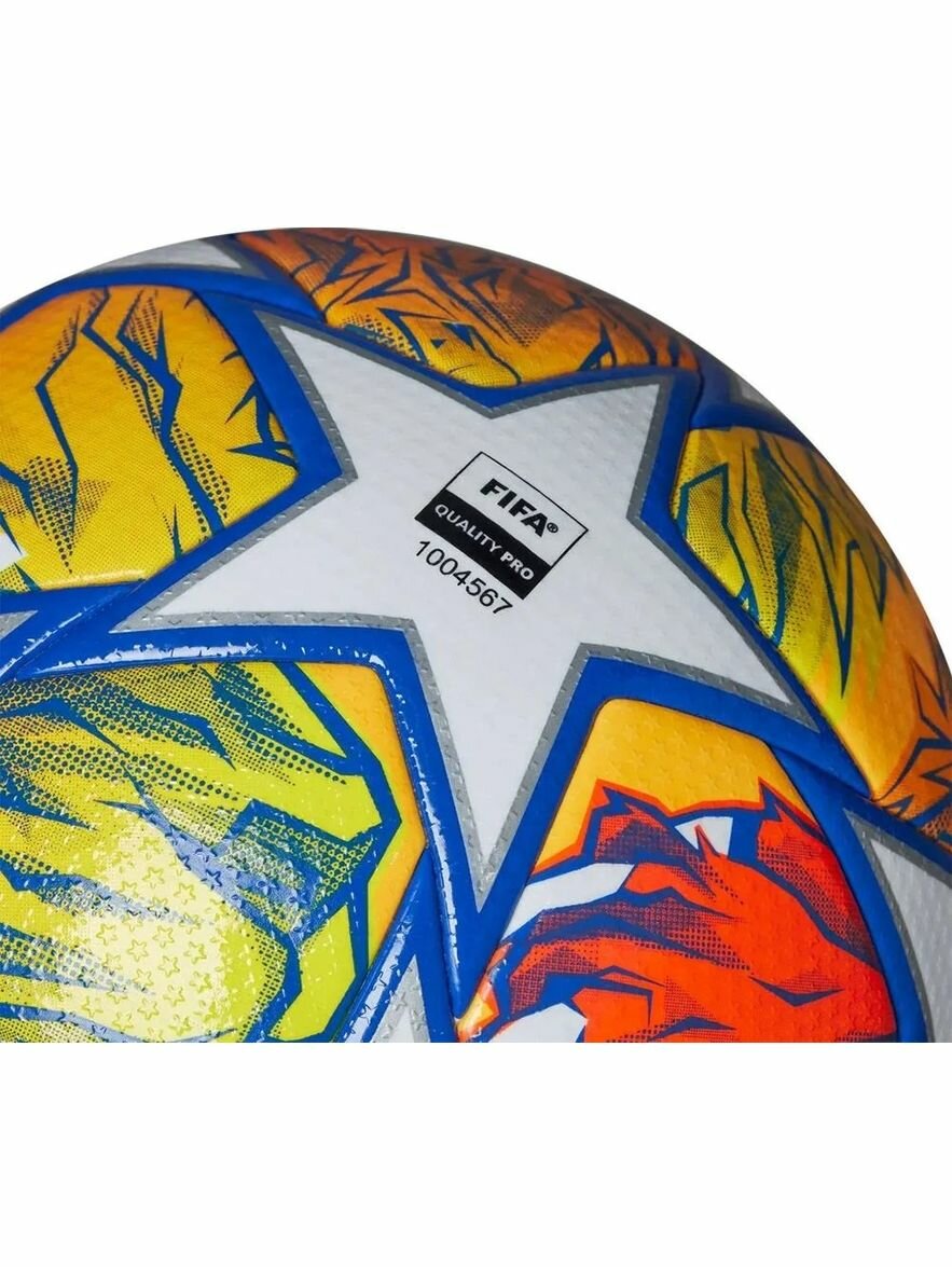 Мяч Adidas UCL Pro белый Унисекс Футбол Полиуретан 61% Полиэстер 30% Рами/Рами 9% — фото 1