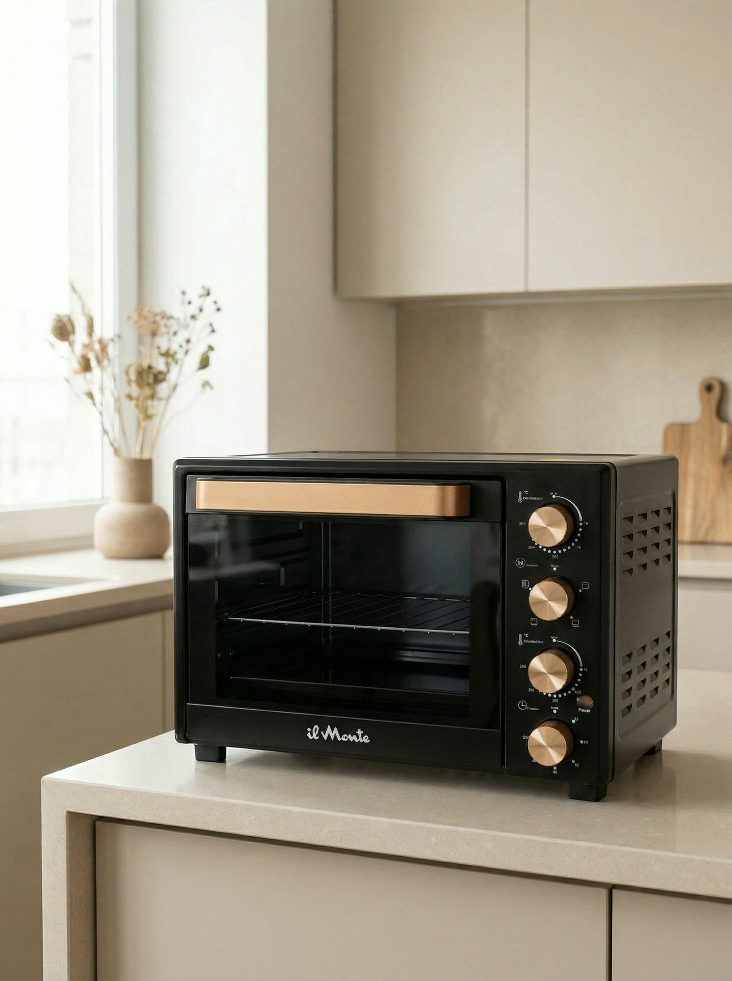 Духовка электрическая настольная, 50 л, il Monte EO-5012-BL Черный