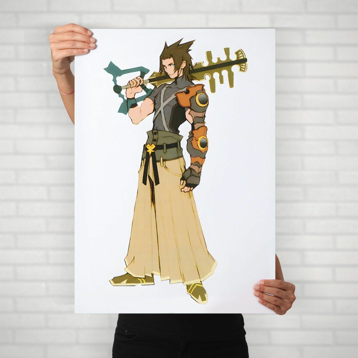Плакат на стену для интерьера Кингдом Хартс (Терра - Terra) - Постер по игре Kingdom Hearts формата А2 (42x60 см)