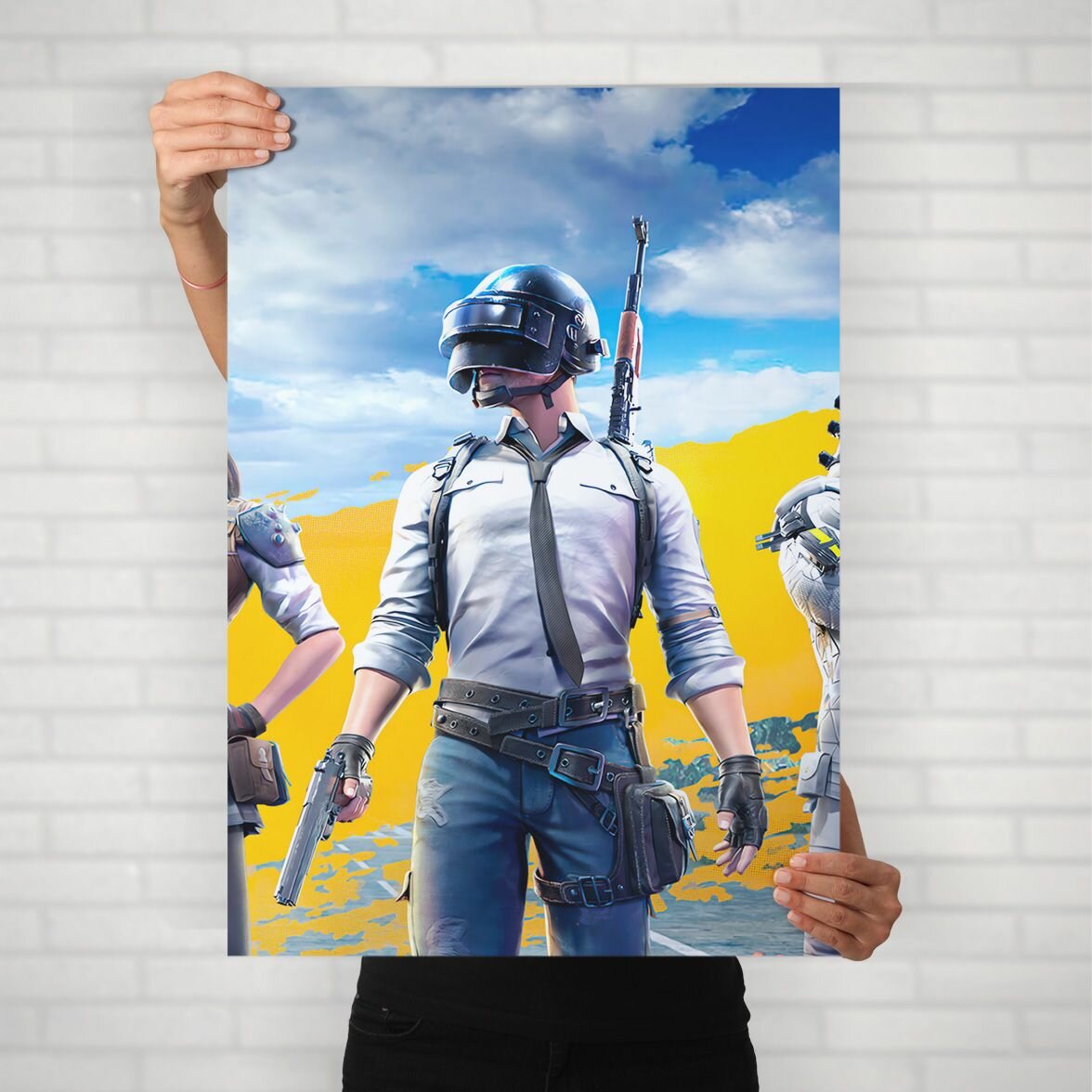 Плакат на стену для интерьера пабг - PUBG (Общее 6) - Постер по игре формата А1 (60x84 см)
