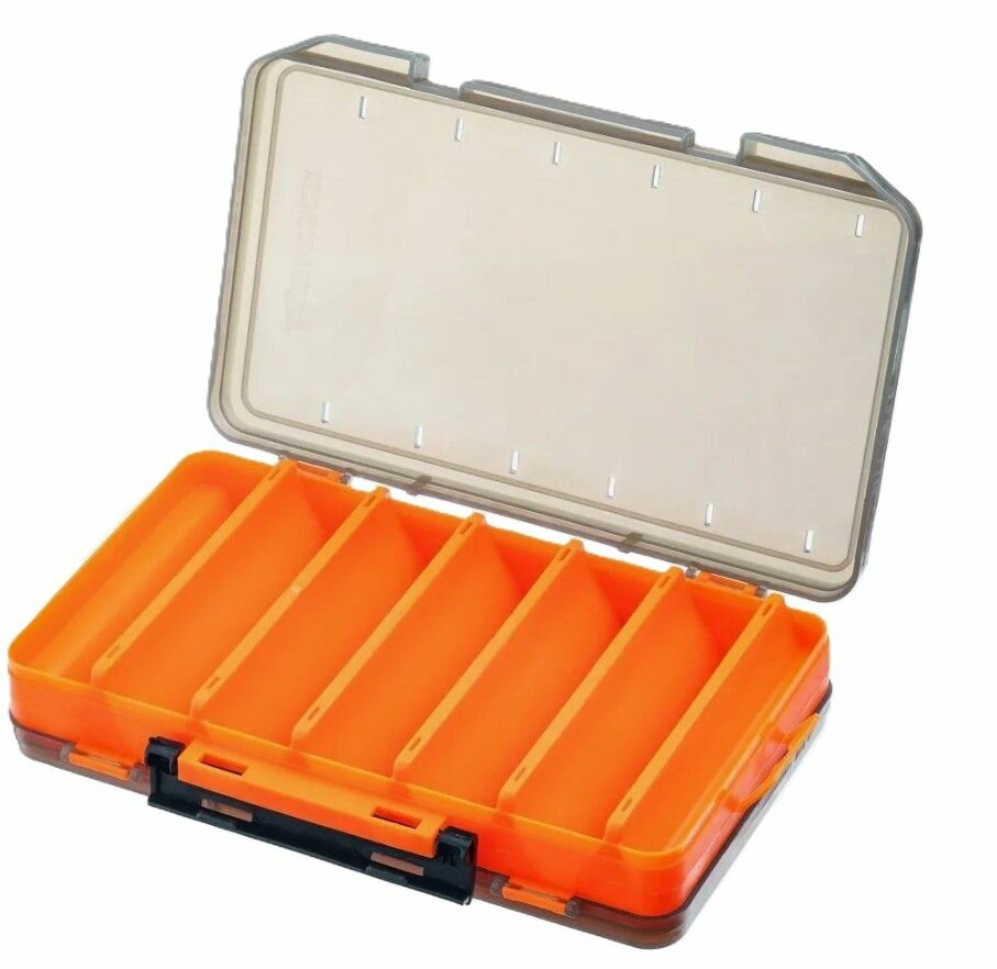 Коробка для воблеров 2-х сторонняя 23х15х4,7 см голубая / Коробка для рыболовных снастей