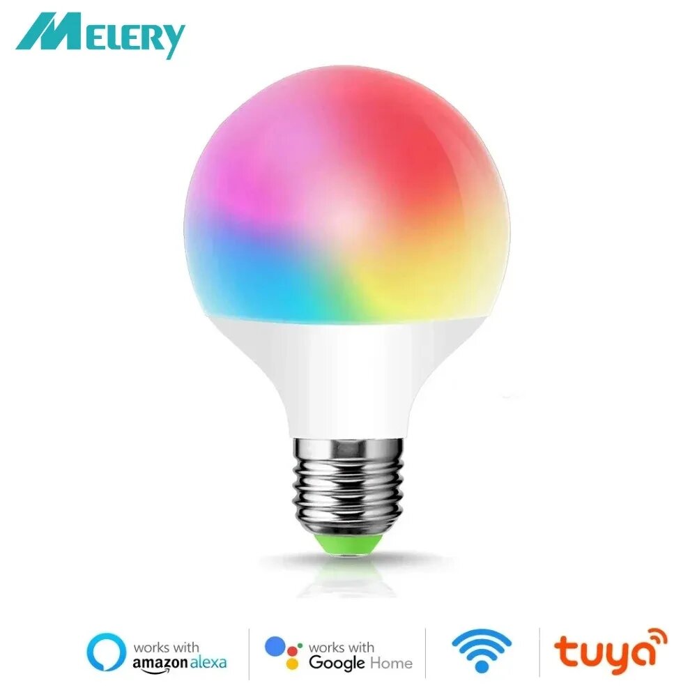 Melery WiFi RGB Светодиодная лампа G95 12Вт