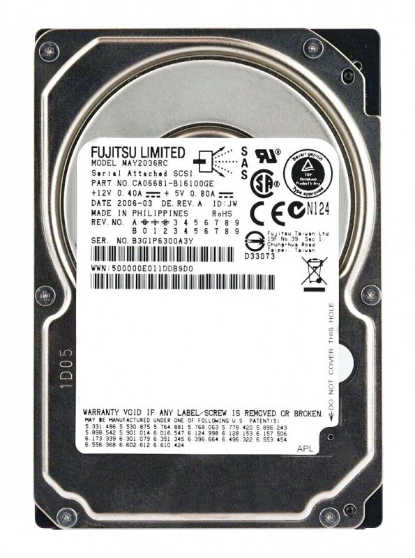 Жесткий диск Fujitsu MAY2036RC 36Gb SAS 2,5" HDD