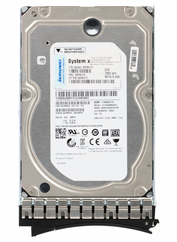 Жесткий диск Lenovo 00FN113 2Tb 7200 SATAIII 3.5" HDD