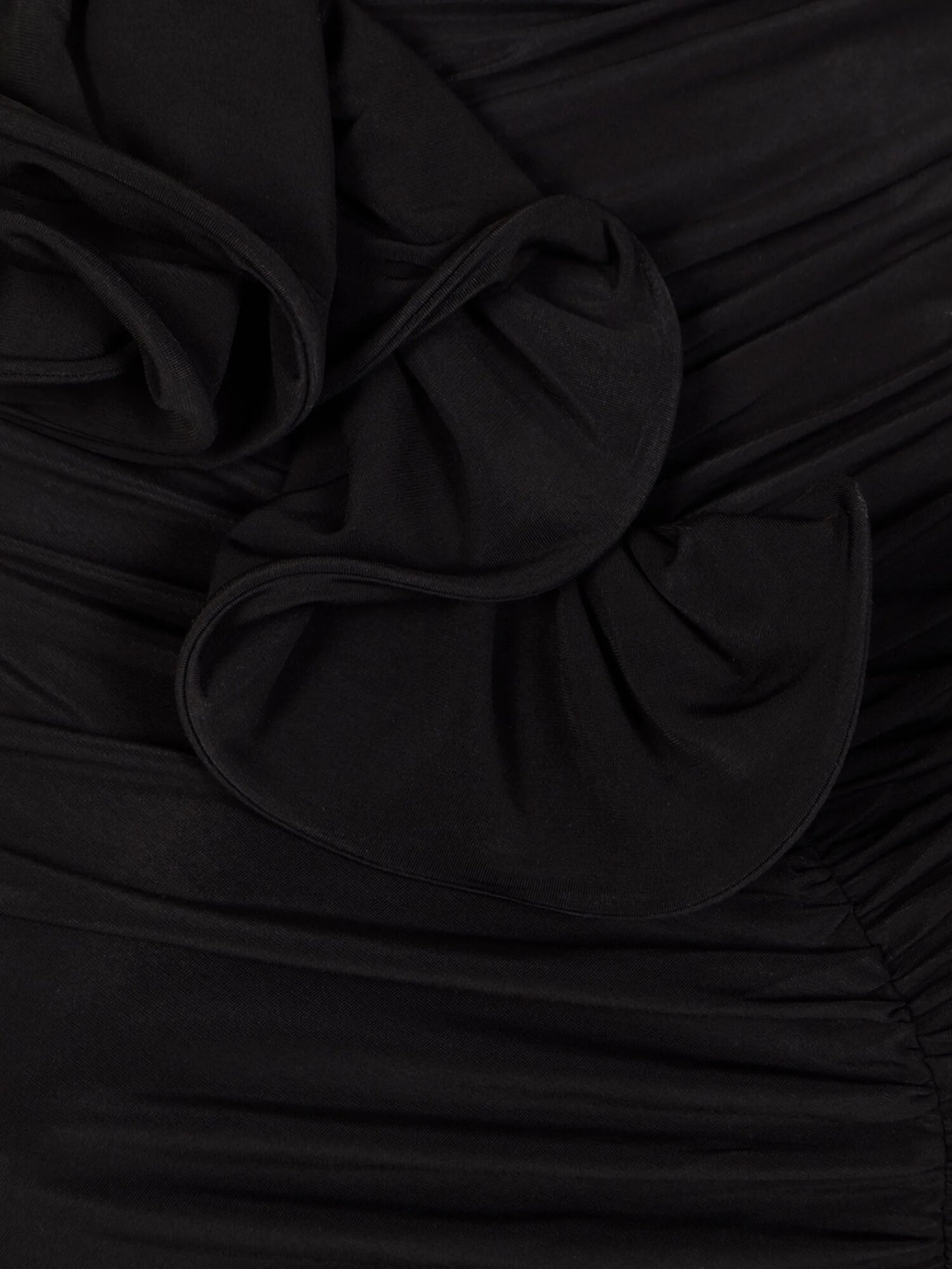 Платье MAGDA BUTRYM Ruffled mini dress, размер 36, black/black — фото 1