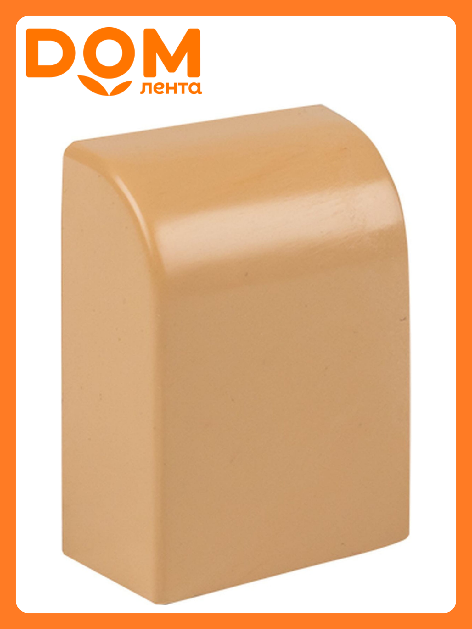 Заглушка EKF PROxima, для кабель-канала, пластик, цвет светлое дерево, 16x16 мм