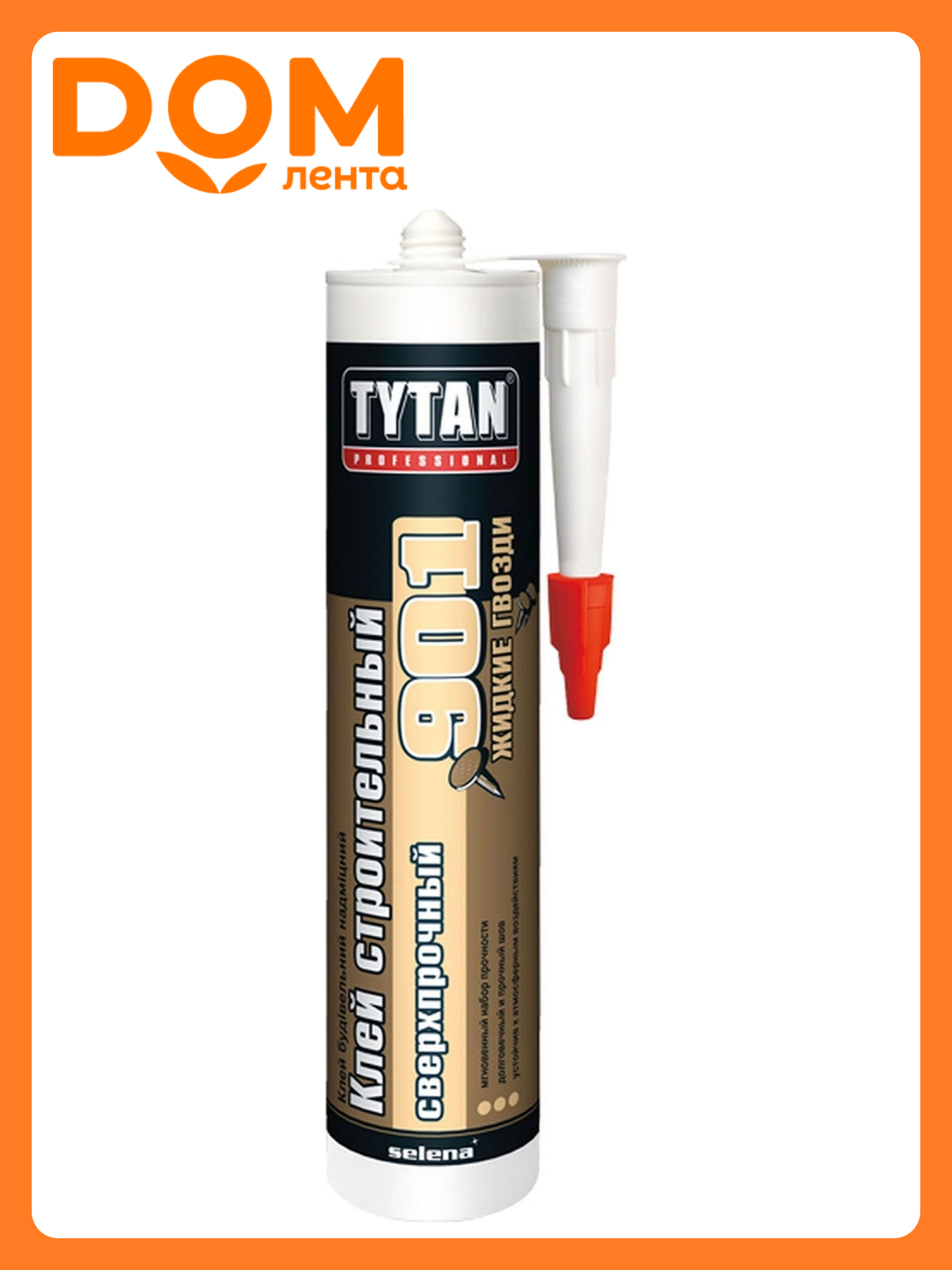 Клей монтажный TYTAN №901, для внутренних и наружных работ, 380г