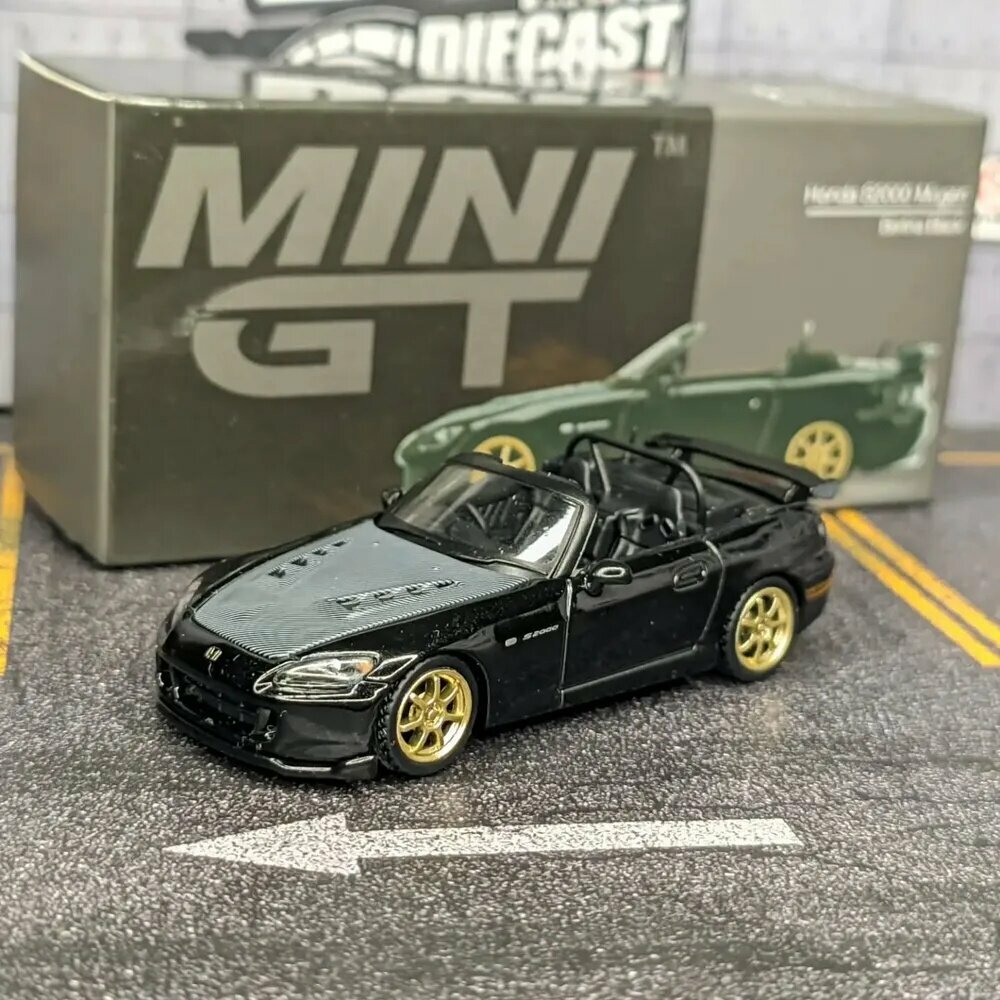 MINI GT 1:64 #309 Honda S2000 (AP2) MUGEN Berlina Black Коллекционная машинка