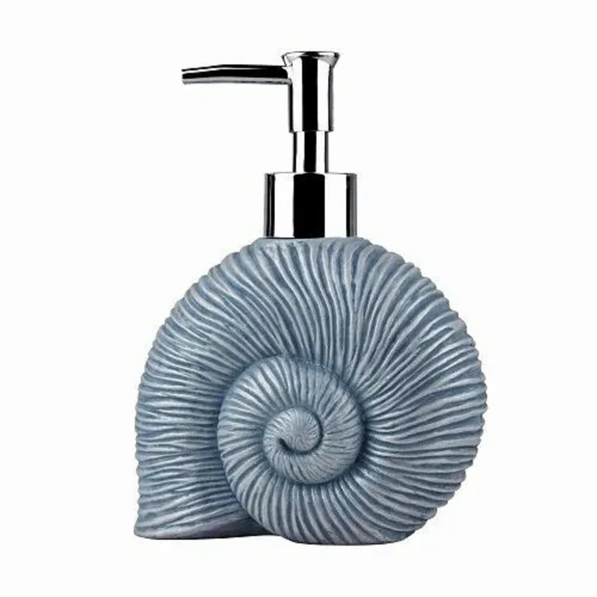 Дозатор для жидкого мыла WasserKraft Isen K‑2199, 280 мл, полирезин, серо-голубой