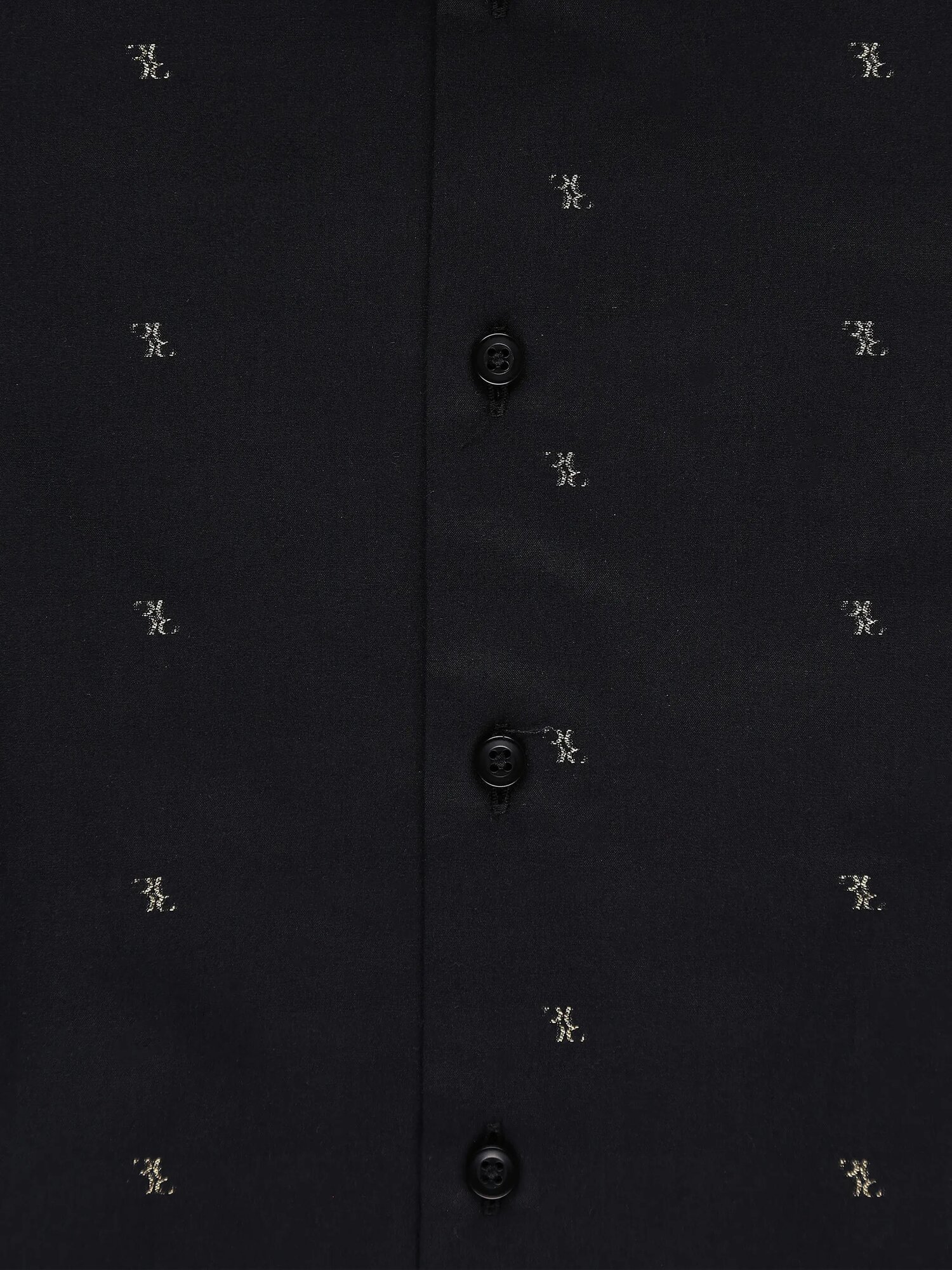 Рубашка Billionaire Logo-jacquard shirt, размер 6 лет, черный — фото 1
