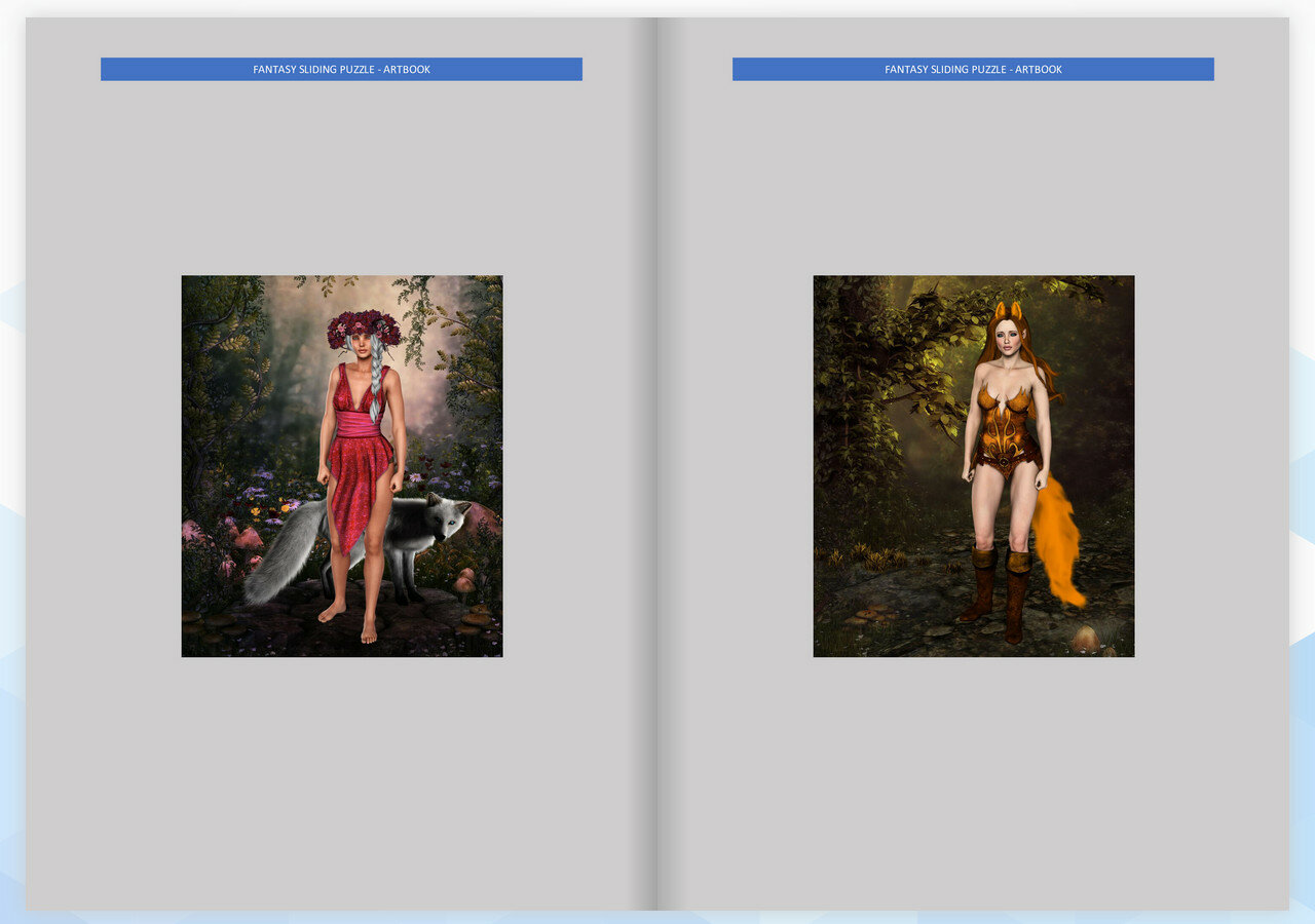 Fantasy Sliding Puzzle - ArtBook Steam Ключ | купить цифровой ключ для активации в России
