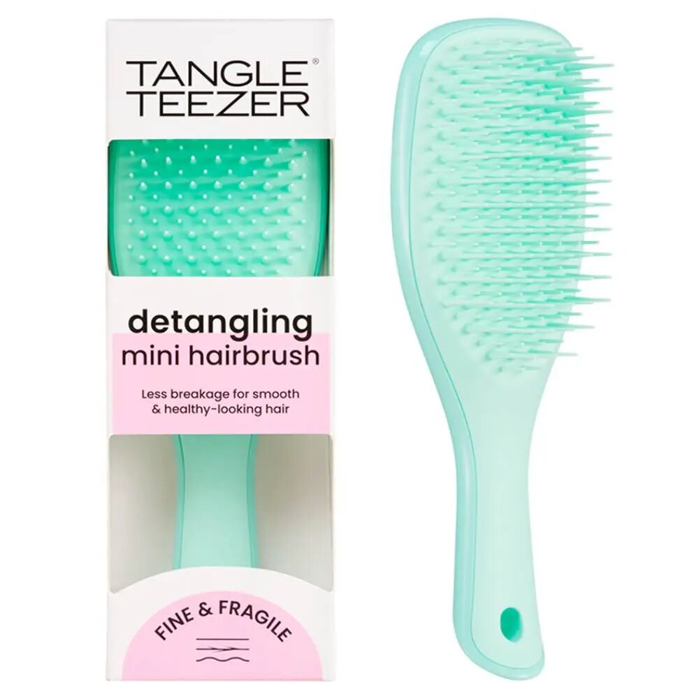 TANGLE TEEZER Расческа для тонких, окрашенных, ослабленных волос Mini Jade Lagoon