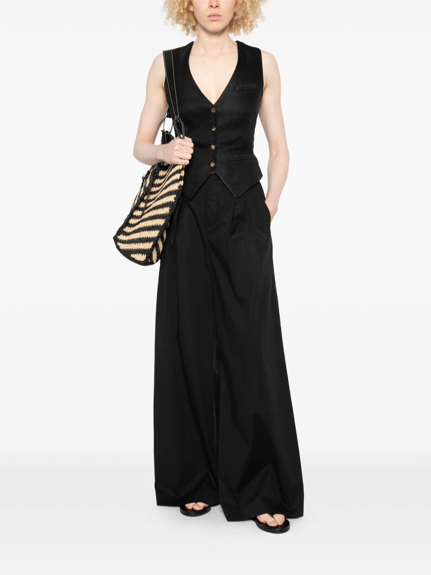 Пальто Elisabetta Franchi Button-up waistcoat, размер 46 — фото 1