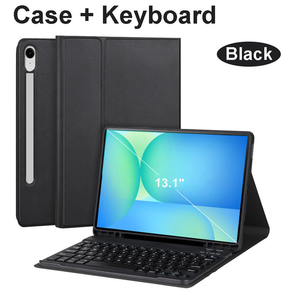 Чехол для Samsung Galaxy Tab S10 FE Plus 13,1 дюймов, Bluetooth-клавиатура с русской клавиатурой для Samsung Tab S10 FE+ 13,1 SMX620/626B