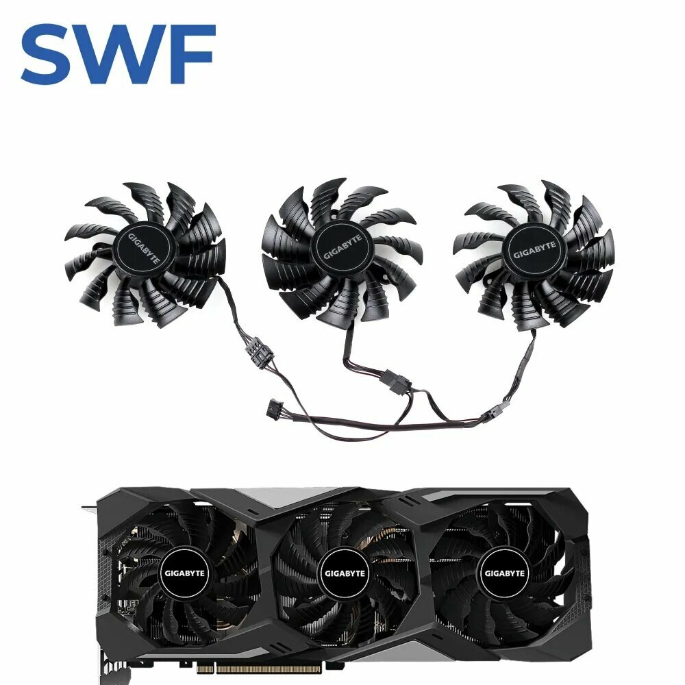 Новый 82MM PLA09215S12H Вентилятор Охлаждения Для Gigabyte GeForce RTX 2070 2080 SUPER Gaming RTX 2080Ti Графические Видеокарты Вентиляторы Кулера