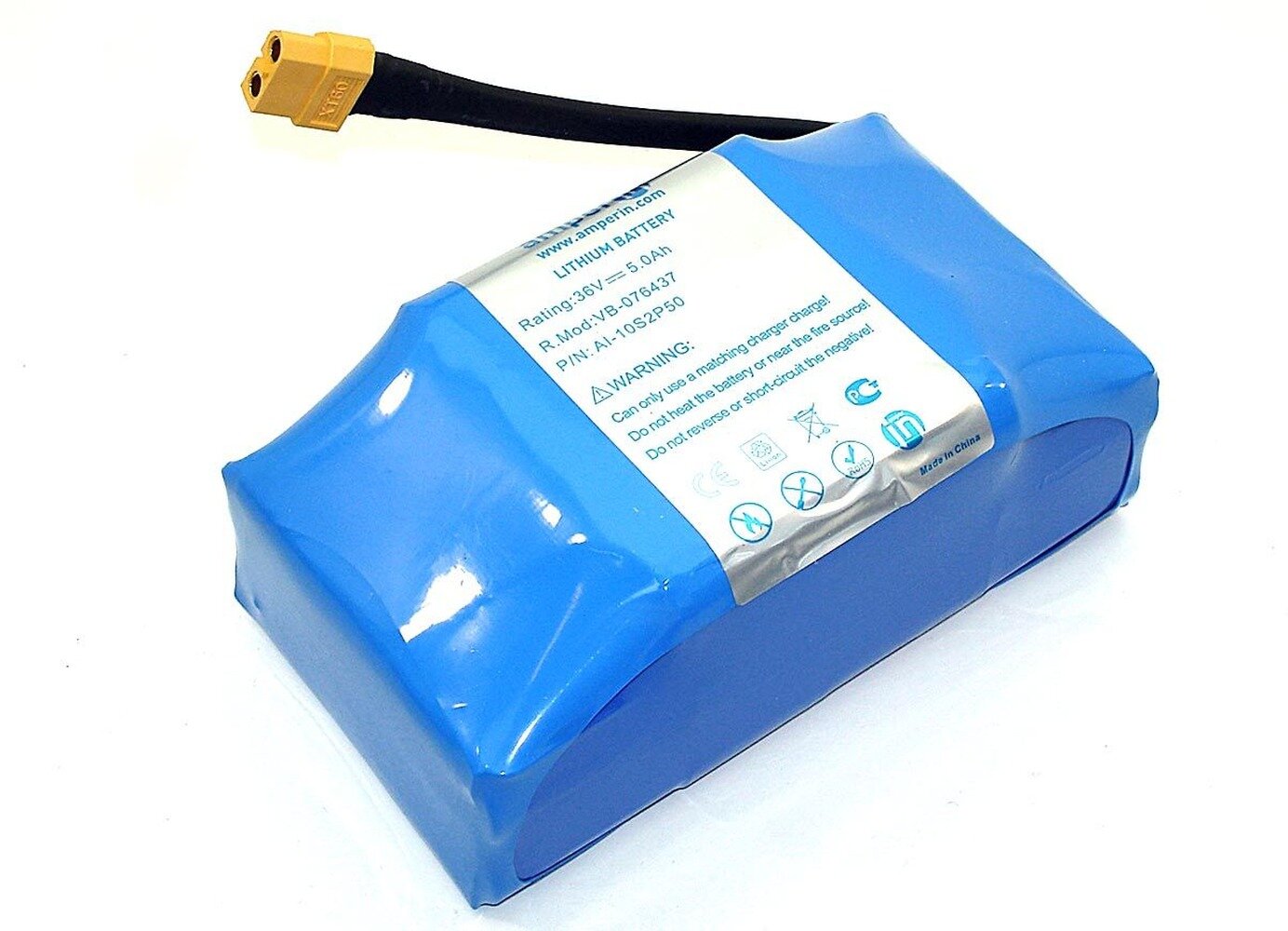 Аккумулятор 10S2P Amperin для гироскутера 36V 5.0Ah Li-ion