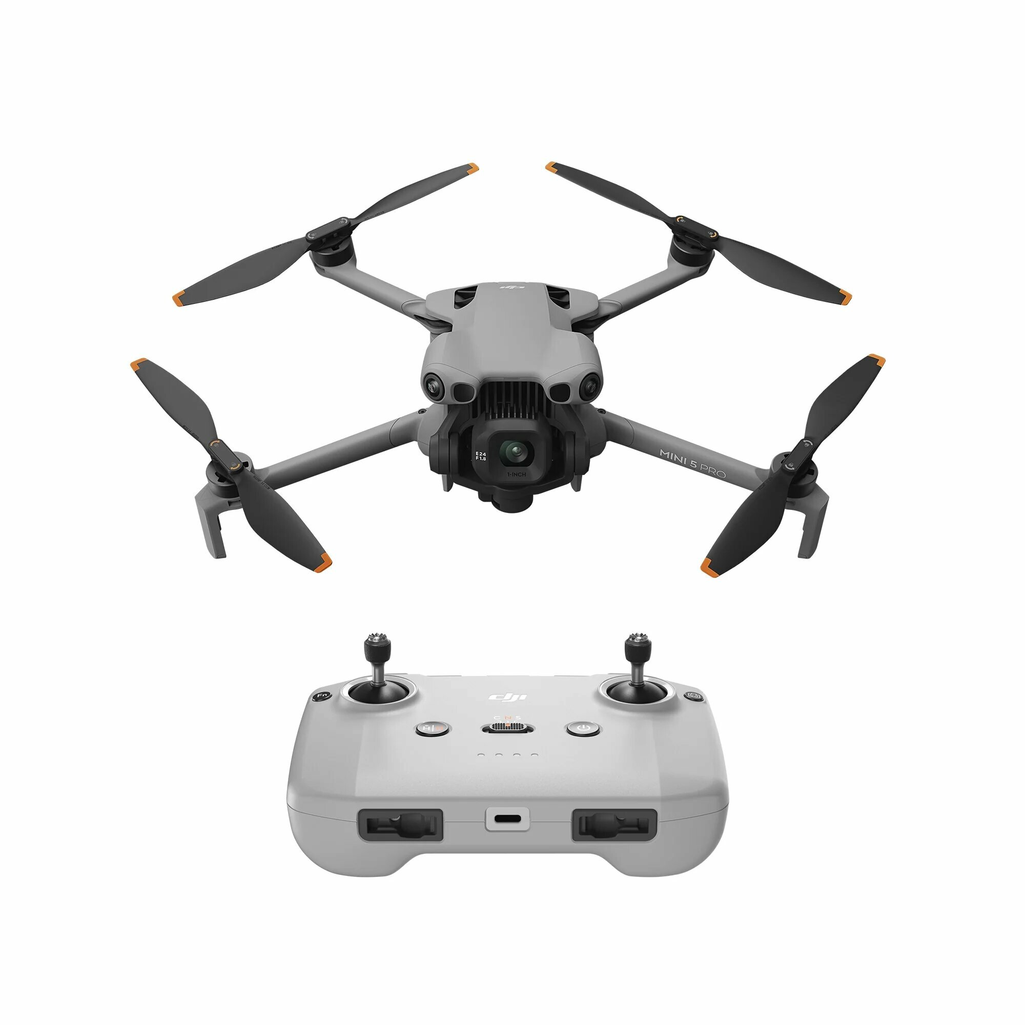 Квадрокоптер DJI Mini 5 Pro, с пультом RC-N3, профессиональный, серый