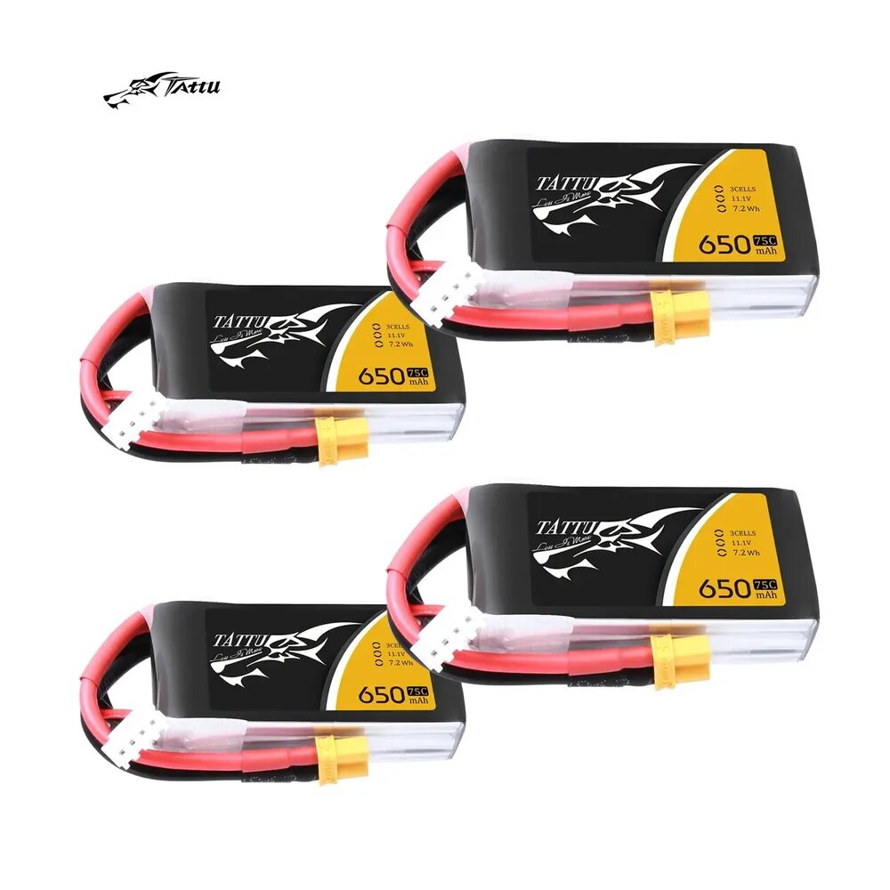 Tattu 650mAh 11.1V 3S 75C Аксессуары для игрушечных автомобилей