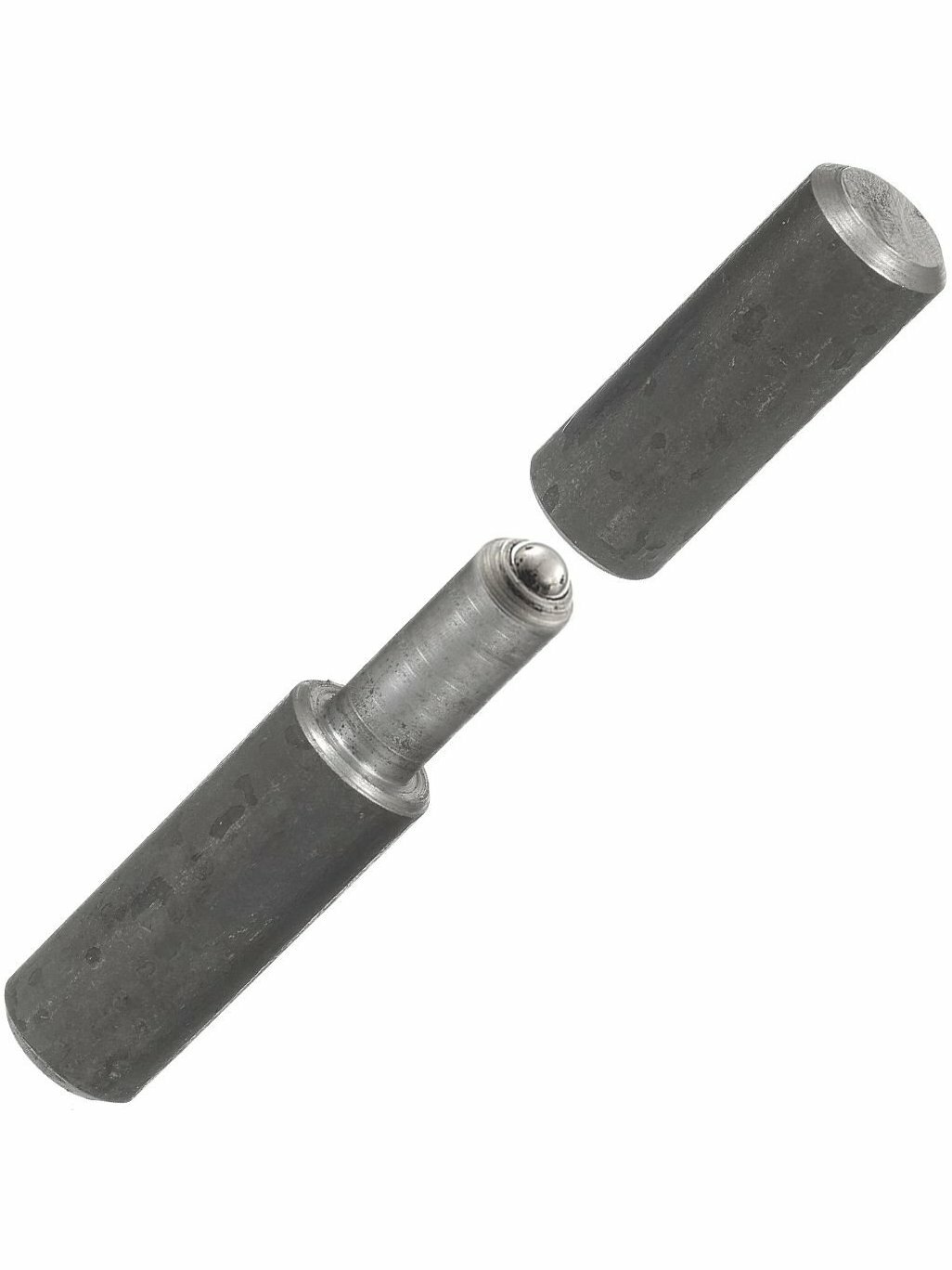 Петля гаражная 36х140 мм с завальцованным шариком для ворот и гаража, сварная цилиндрическая фурнитура, 1 шт, Россия