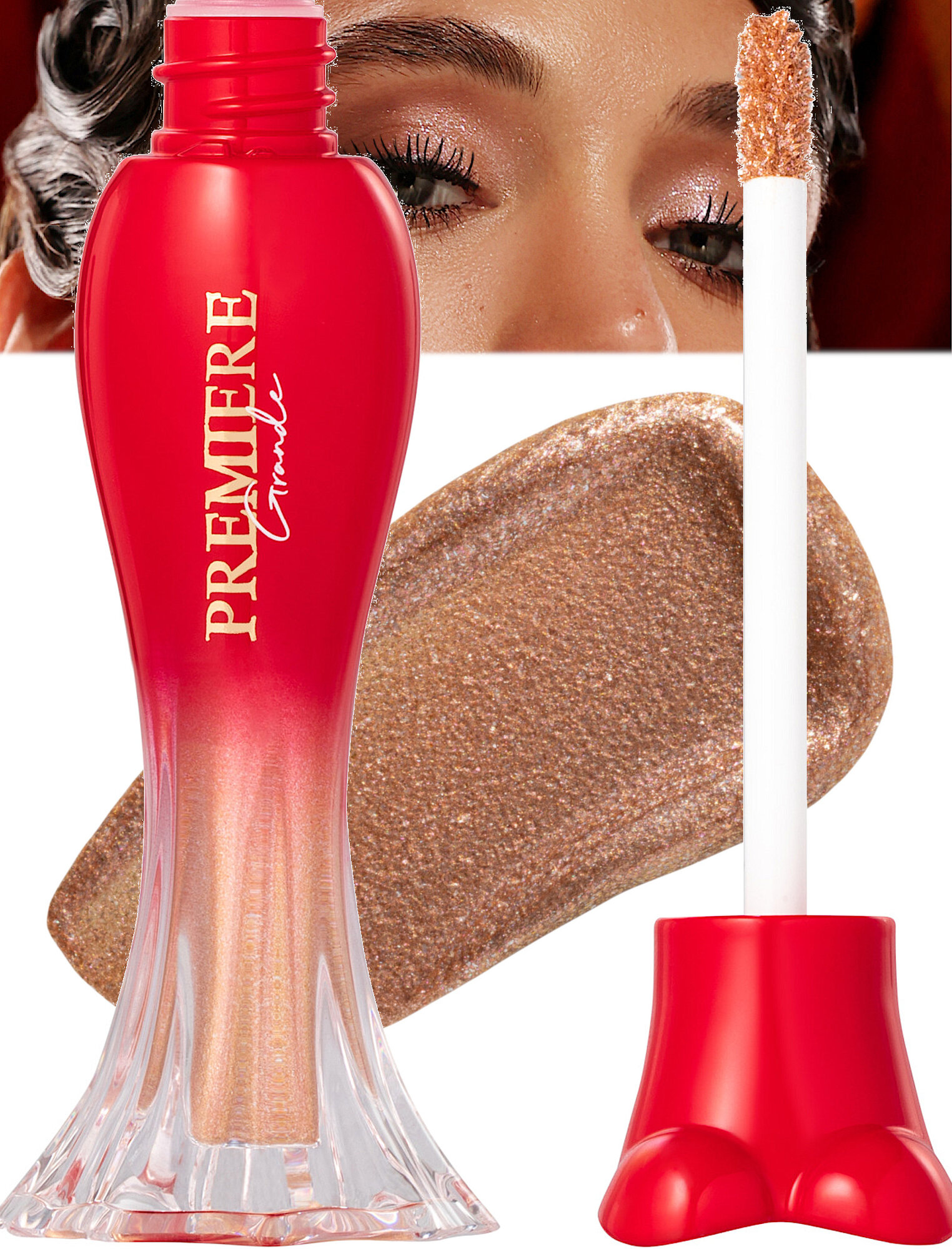 Vivienne Sabo Сияющие тени для век тон Золотой жидкие Premiere Grande