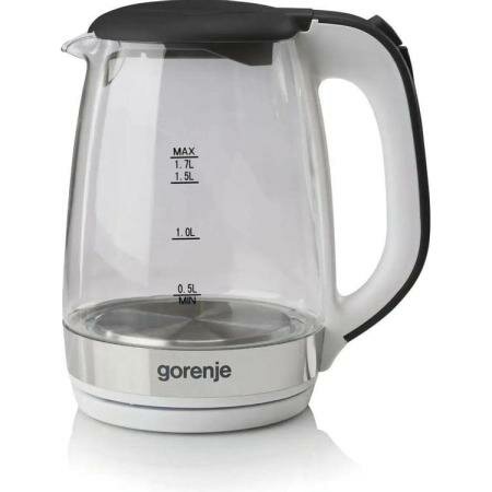 Чайник электрический Gorenje K17GXG, 1.7л, стекло/пластик