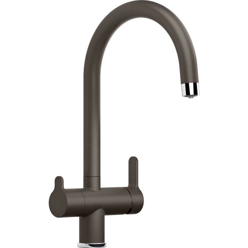 Смеситель для кухни Blanco Trima 526269 кофе, с краном для питьевой воды, рычажный, латунь