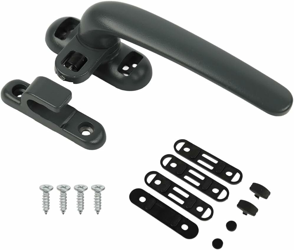 Алюминиевая Ручка Окна: Прочный Сплав 4 Цвета Встроенный Замок для Безопасности - Легкий Монтаж Универсальная Ручка для Створки Окна и Шкафа for Дома и Офиса