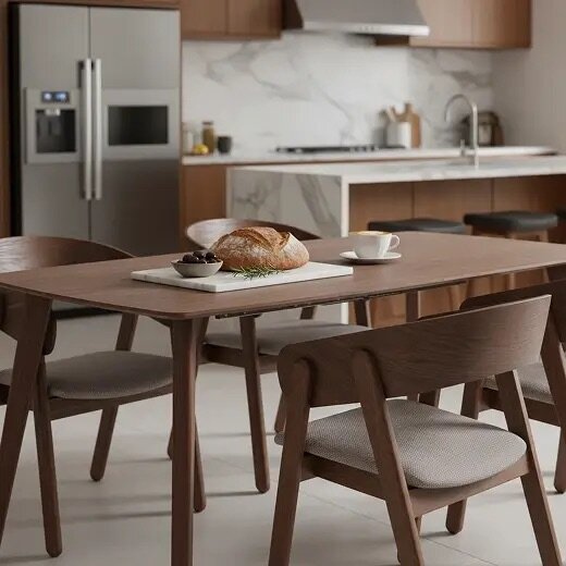 Под заказ. Стол обеденный раздвижной "Франк-2" 100/140/180, цвет-орех американский