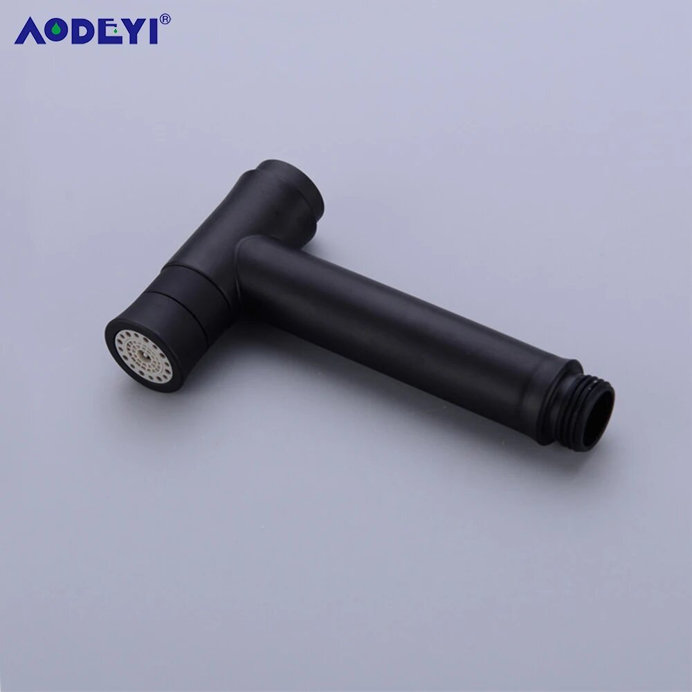 Черный настенный опрыскиватель для биде AODEYI