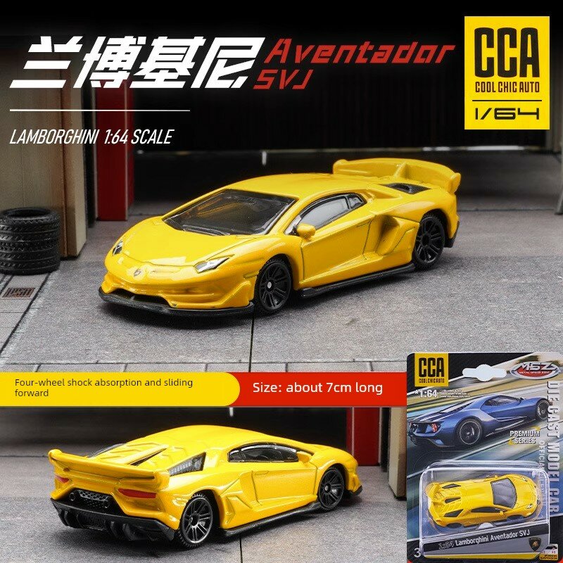Модель автомобиля из сплава CCA в масштабе 1:64, миниатюрная, с амортизацией, карманная машинка Matchbox, детская