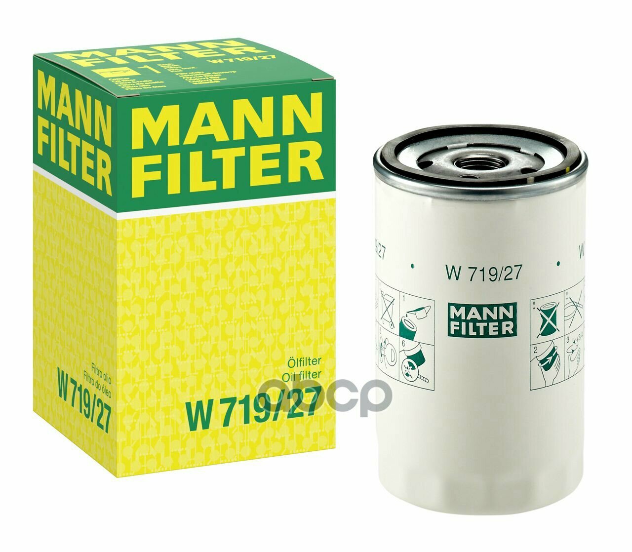 Фильтр масляный FORD FOCUS/ MONDEO/ ESCORT/ FIESTA 1.3-2.0 MANN-FILTER арт. W71927