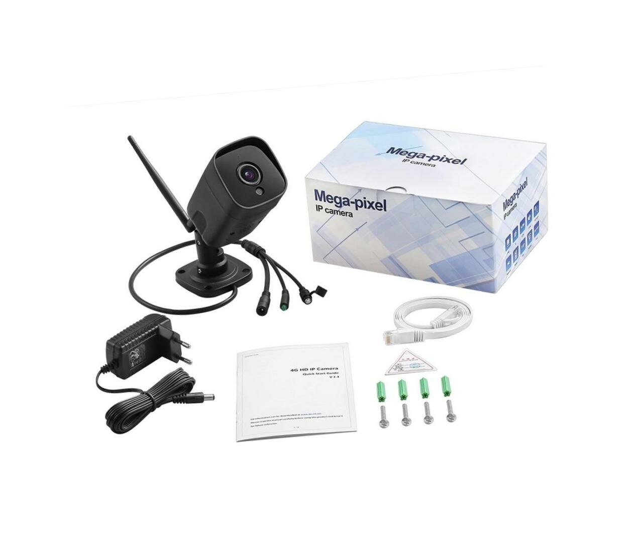 IP-камера Линк B-15W Black/8G уличная Wi-Fi. Камера уличного видеонаблюдения для загородного дома. Работа в приложении Camhi