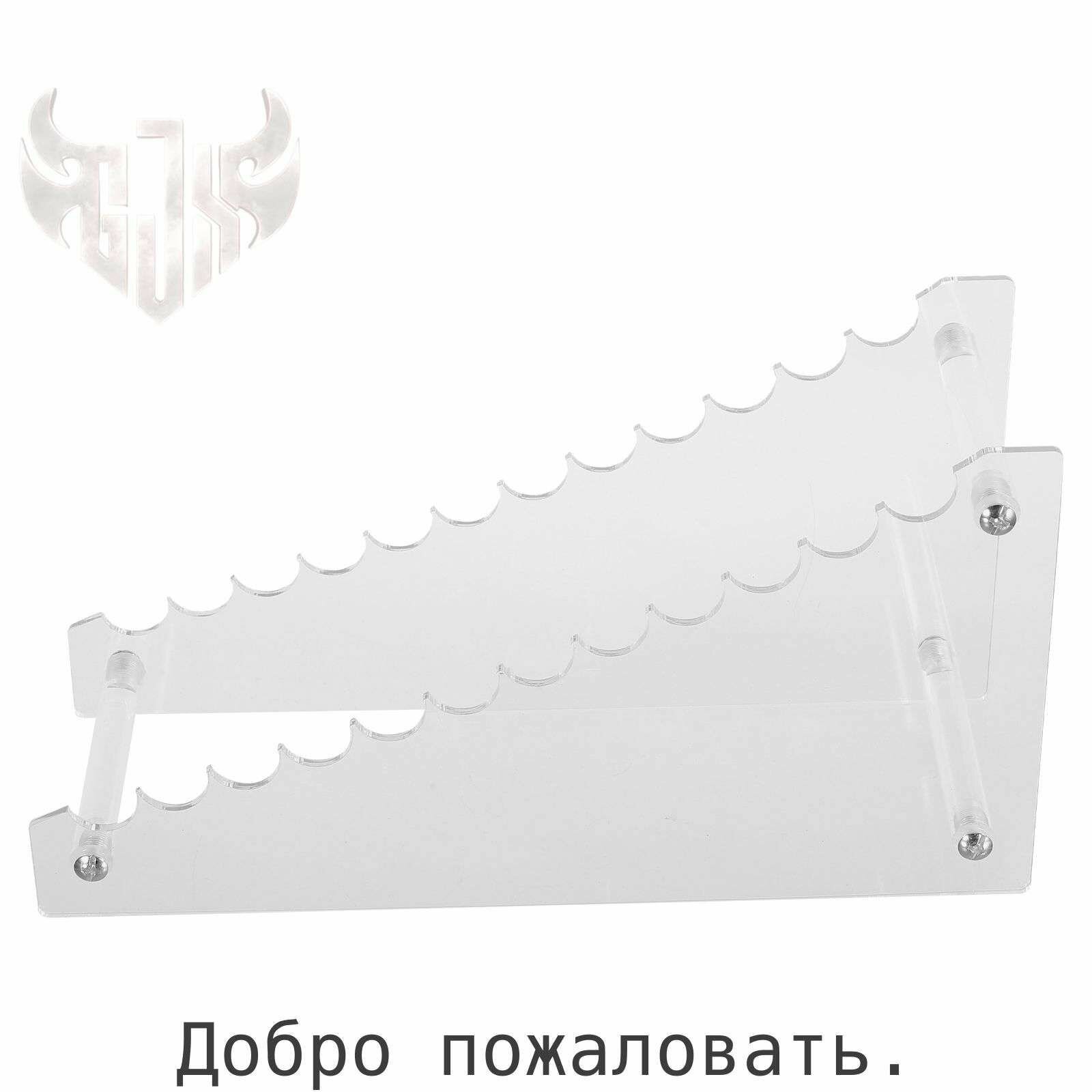 Акриловая Подставка для Ручек, Элегантный Дизайн, Удобно для Офиса, 1 Штука