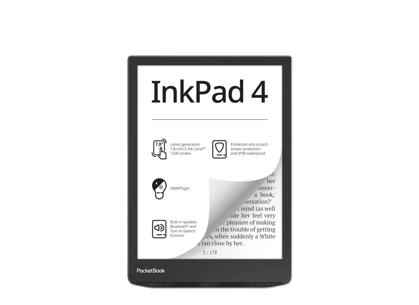 Электронная книга PocketBook 743G Ink Pad 4 32Gb Stardust Silver (PB743G-U-WW)