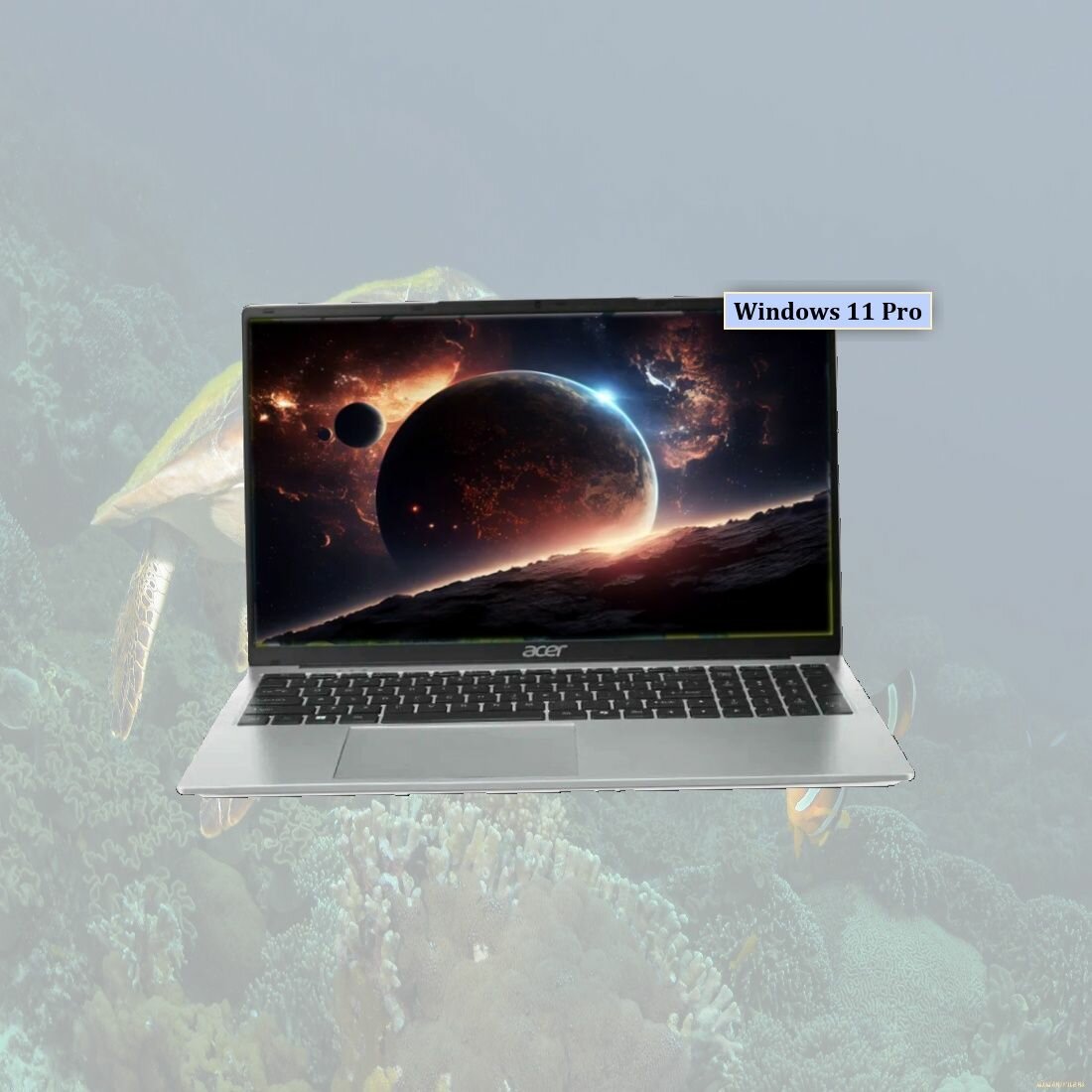 Ноутбук Acer Intel Core 3 3,1ГГц 8 ядер. 17' 1600x900 HD+ Intel Graphics Windows 11 Pro Русская раскладка