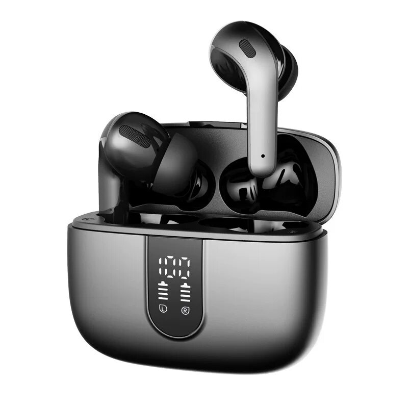 Оригинальные беспроводные наушники Bluetooth для iPhone 16/15/14/13/12/11 Pro Max — Титановый серый
