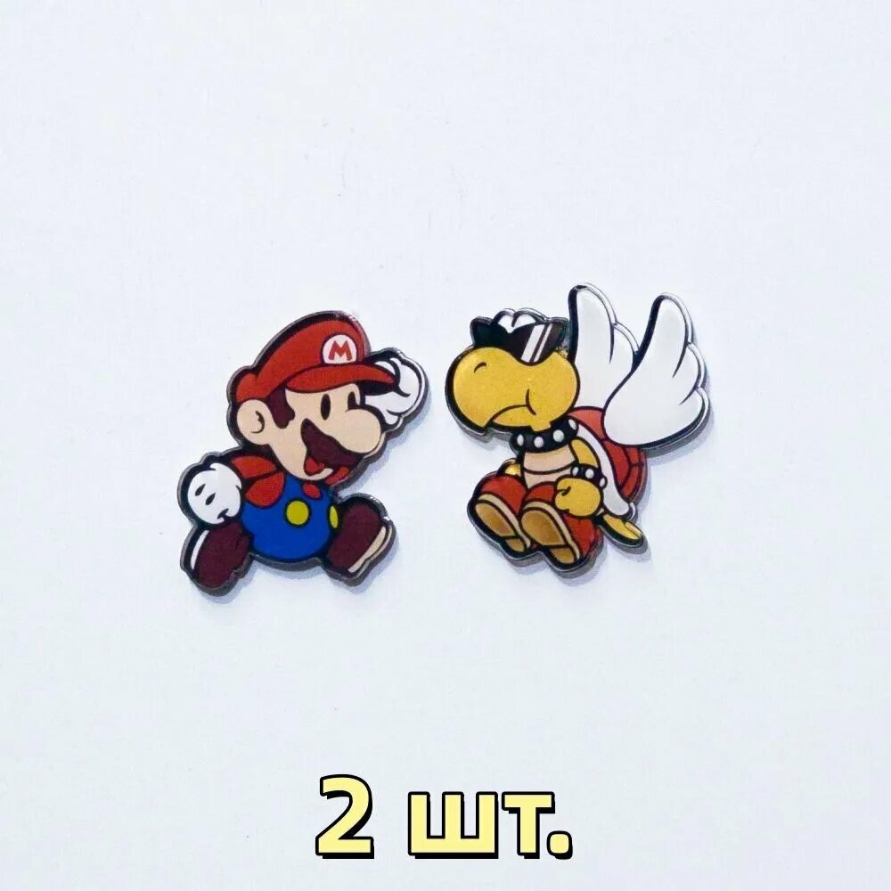 Супер Марио Брос Магниты на холодильник с тематикой аниме и игр, 2 шт