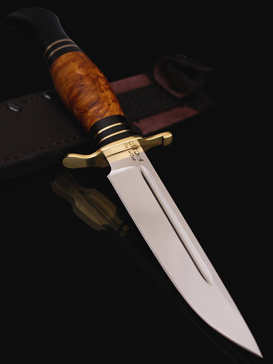 Финка НКВД, х12мф (Classic), рукоять карельская береза.