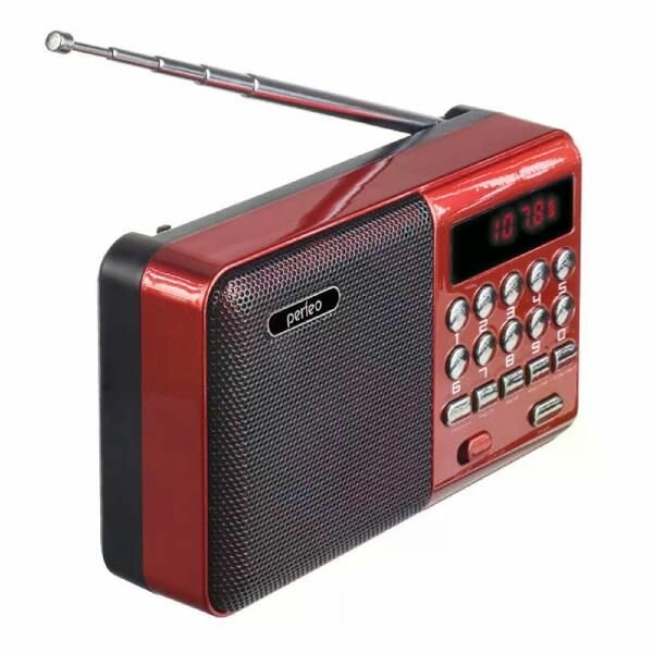 Радиоприемник Perfeo PALM Red (PF_A4871)