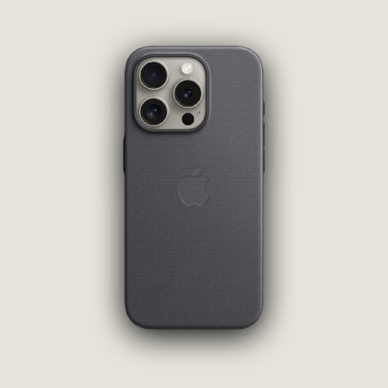 Чехол для Apple iPhone 15 Pro FineWoven Case with MagSafe - Black / Черный (оригинал)