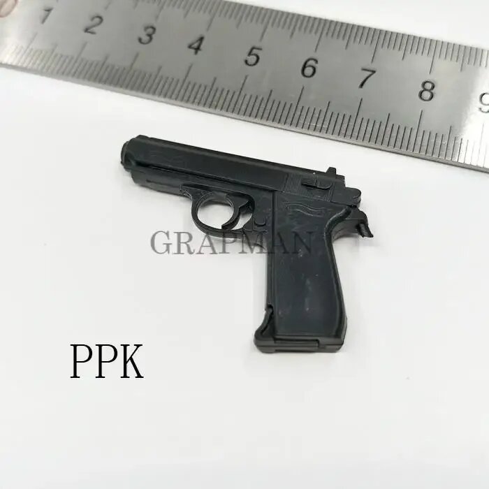 Набор для сборки модели пистолета GRAPMAN 1/6 пластиковый Черный, PPK