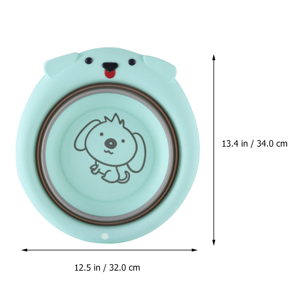 Складная Мойка Для Детей В Карикатурном Стиле Синего Цвета 34.00X32.00X10.00Cm