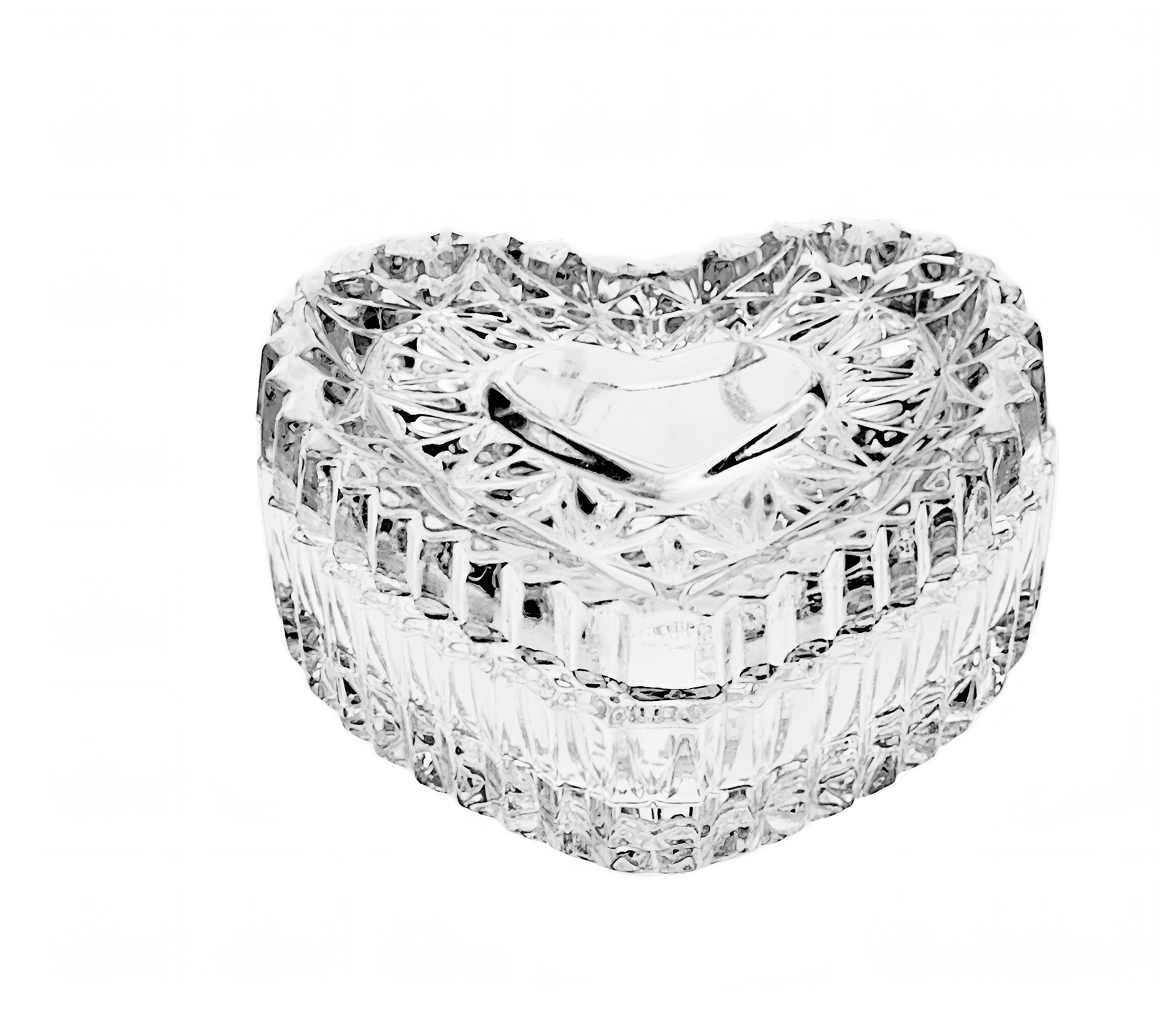 Доза "Сердце", 6,5 см , хрусталь , Crystal Bohemia ./ БПХ172