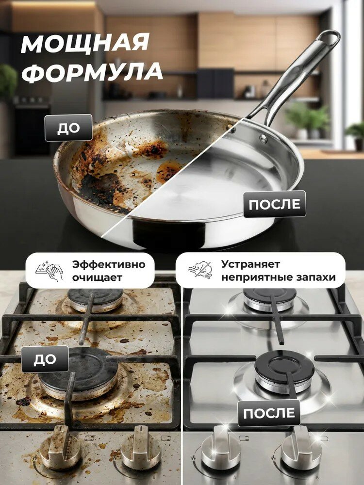Антижир для кухни, чистящее средство для кухни — фото 1