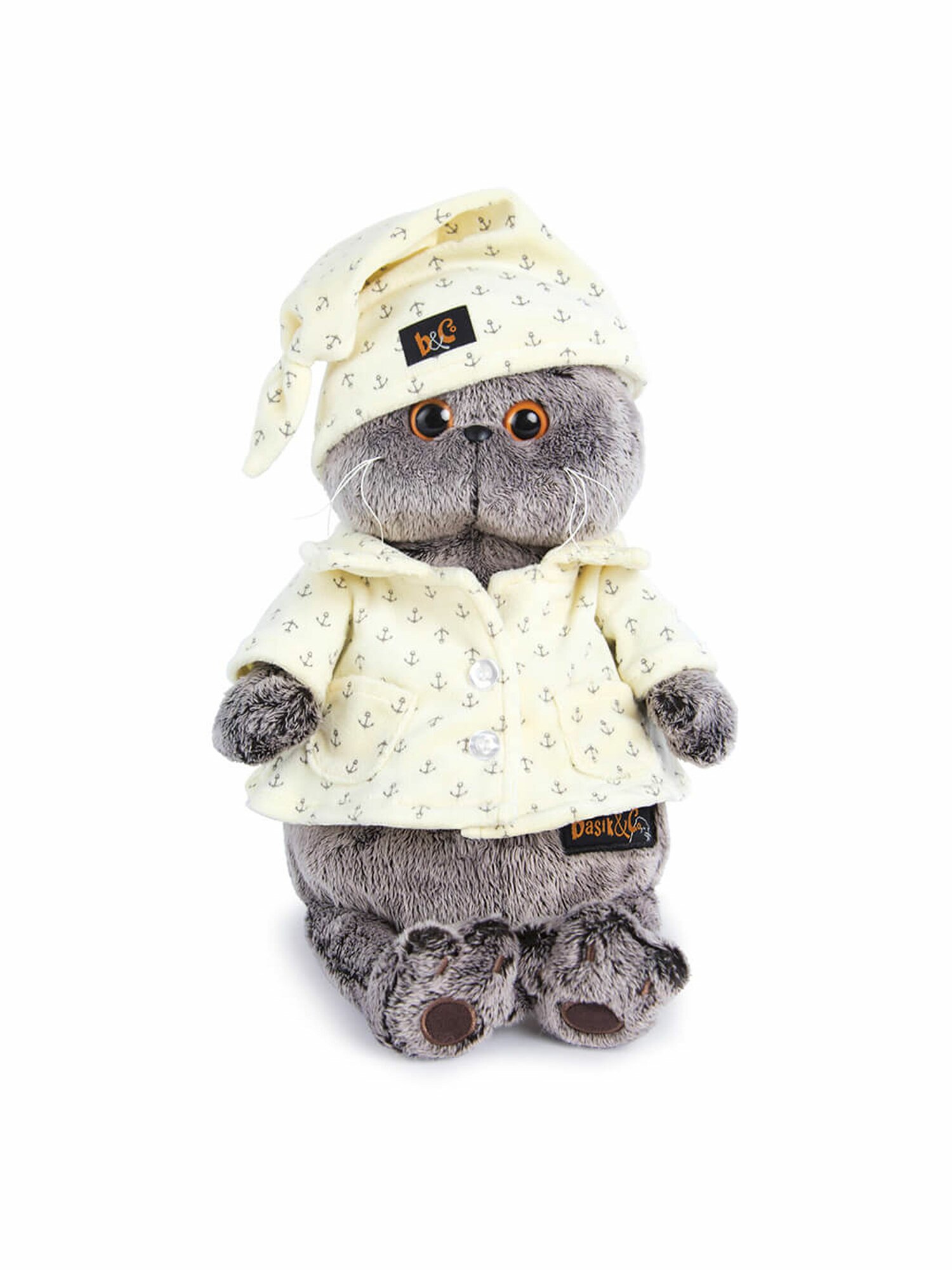 Мягкая игрушка Кот Басик в пижаме