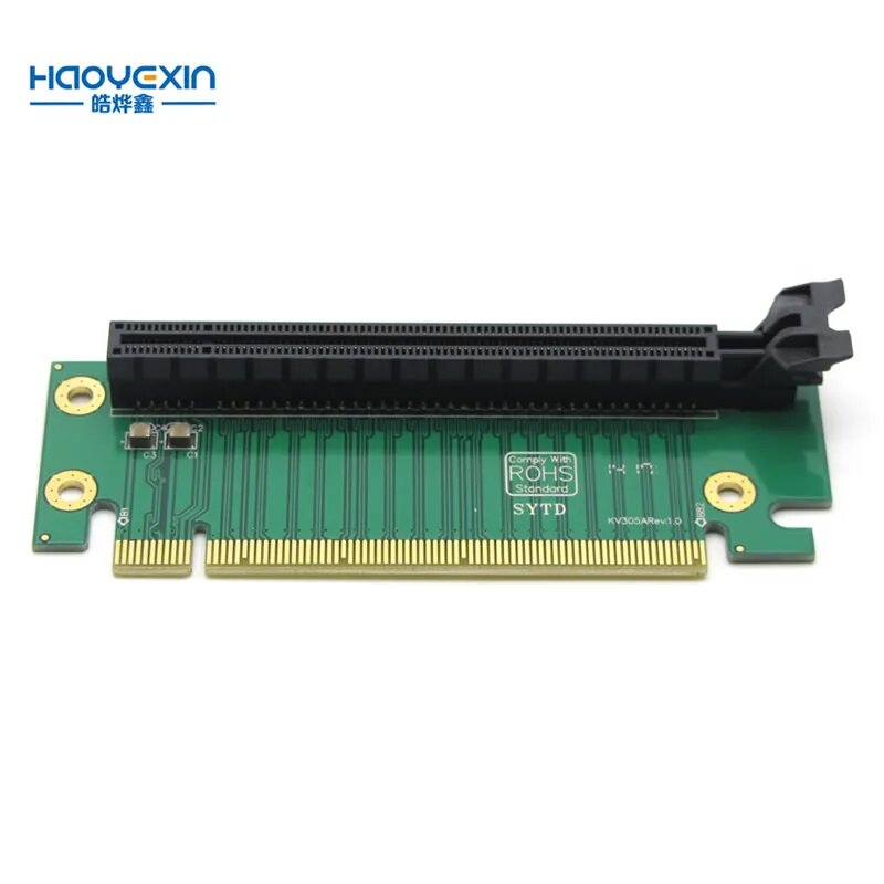 Горячая по всему миру PCI-E Express 16X 90-градусный адаптер Riser Card для корпуса компьютерного сервера 2U, горячая новинка PCIE 3.0
